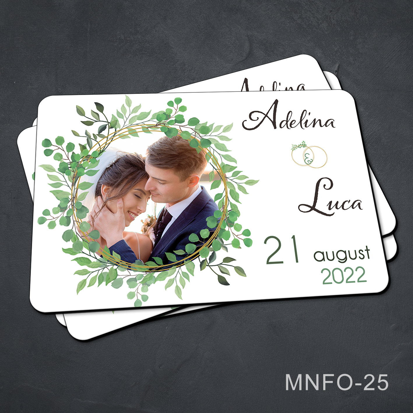 Marturii nunta - magnet personalizat cu poza - MNFO-25 - Invitatii ...